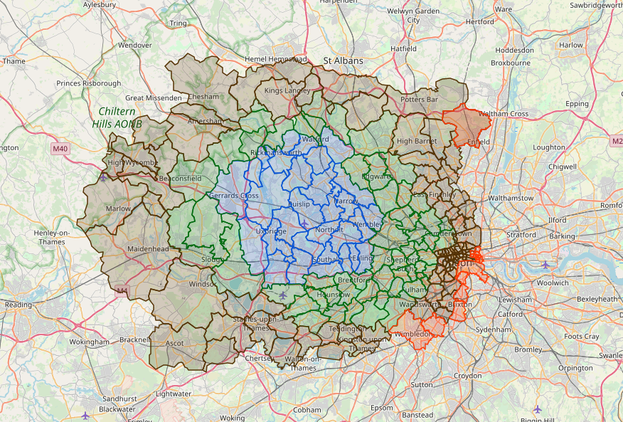 Areas We Serve | Ruislip, North London, North West London